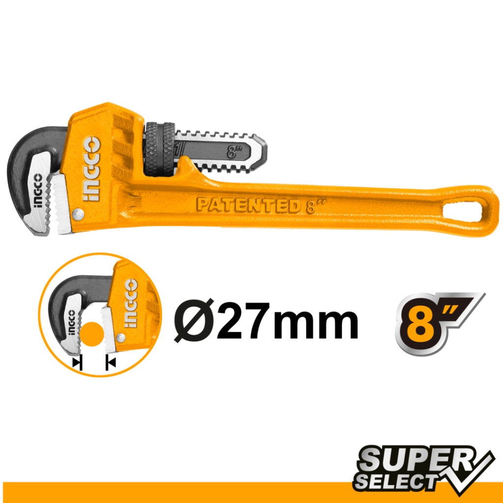 Pipe Wrench 200mm HPW0828 – House Of Tools